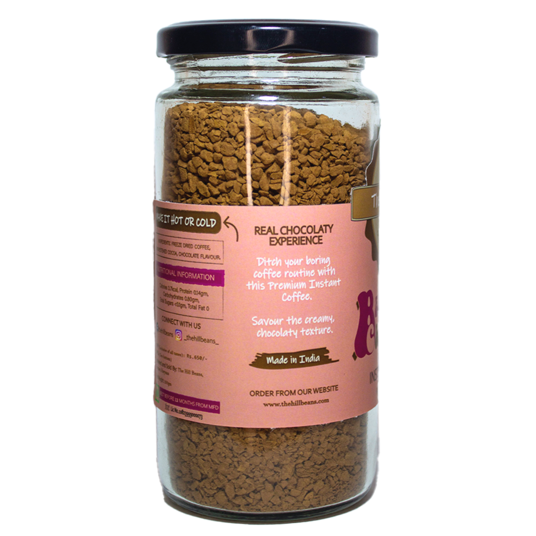 Belgian Chocolate Instant Coffee Powder - 100gm Jar – The Hill Beans